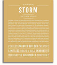 Storm Personalized Name Meaning Art Prints – Name Stories