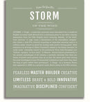 Storm | Name Art Print – Name Stories