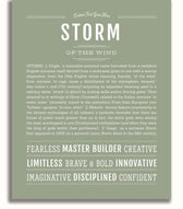 Storm | Name Art Print – Name Stories