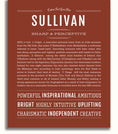 Sullivan Personalized Name Meaning Art Prints – Name Stories