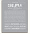 Sullivan Personalized Name Meaning Art Prints – Name Stories