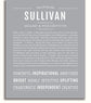 Sullivan Personalized Name Meaning Art Prints – Name Stories