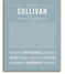 Sullivan Personalized Name Meaning Art Prints – Name Stories