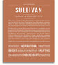 Sullivan Personalized Name Meaning Art Prints – Name Stories