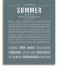 Summer | Name Art Print – Name Stories
