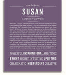 Susan | Name Art Print – Name Stories