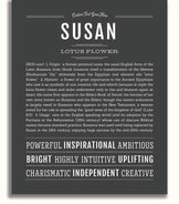Susan | Name Art Print – Name Stories