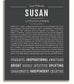 Susan Personalized Name Meaning Art Prints – Name Stories