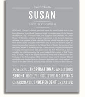 Susan | Name Art Print – Name Stories