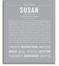 Susan Personalized Name Meaning Art Prints – Name Stories