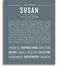 Susan Personalized Name Meaning Art Prints – Name Stories
