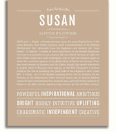 Susan | Name Art Print – Name Stories