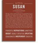 Susan | Name Art Print – Name Stories