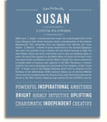 Susan | Name Art Print – Name Stories