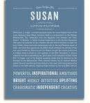 Susan | Name Art Print – Name Stories