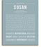 Susan | Name Art Print – Name Stories