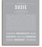 Susie | Name Art Print – Name Stories