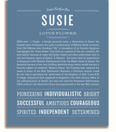 Susie | Name Art Print – Name Stories