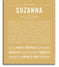 Suzanna Personalized Name Meaning Art Prints – Name Stories