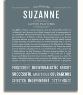 Suzanne | Name Art Print – Name Stories