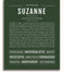 Suzanne | Name Art Print – Name Stories