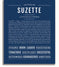 Suzette | Name Art Print – Name Stories