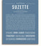Suzette Personalized Name Meaning Art Prints – Name Stories