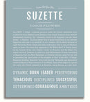 Suzette | Name Art Print – Name Stories