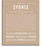 Sydnee | Name Art Print – Name Stories