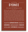 Sydnee | Name Art Print – Name Stories