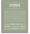 Sydnee | Name Art Print – Name Stories