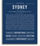 Sydney Personalized Name Meaning Art Prints – Name Stories