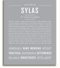 Sylas | Name Art Print – Name Stories