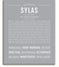 Sylas | Name Art Print – Name Stories