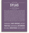 Sylas | Name Art Print – Name Stories