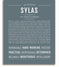 Sylas | Name Art Print – Name Stories