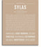 Sylas Personalized Name Meaning Art Prints – Name Stories