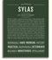 Sylas | Name Art Print – Name Stories