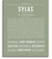 Sylas | Name Art Print – Name Stories