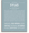 Sylas | Name Art Print – Name Stories