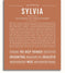 Sylvia | Name Art Print – Name Stories