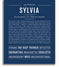 Sylvia | Name Art Print – Name Stories