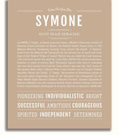 Symone | Name Art Print – Name Stories