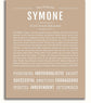 Symone | Name Art Print – Name Stories