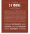 Symone | Name Art Print – Name Stories