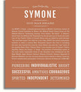 Symone | Name Art Print – Name Stories
