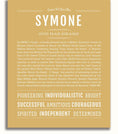 Symone | Name Art Print – Name Stories