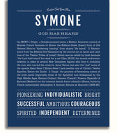 Symone | Name Art Print – Name Stories