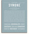 Symone | Name Art Print – Name Stories