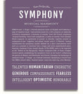 Symphony Personalized Name Meaning Art Prints – Name Stories